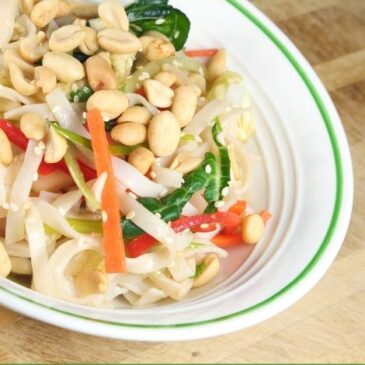 Cold & Crunchy Thai Noodle Salad - Everyday Plant-Based