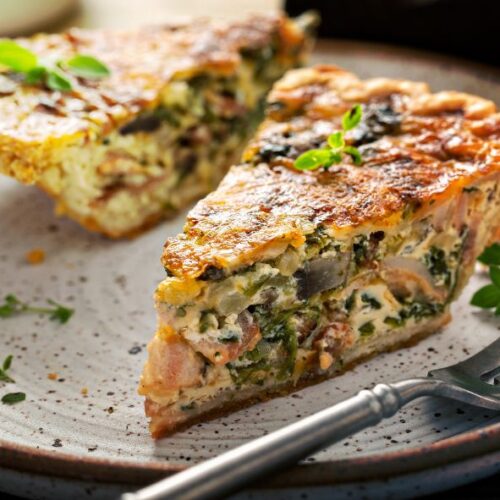 Vegetable-filled Quiche - Everyday Plant-Based